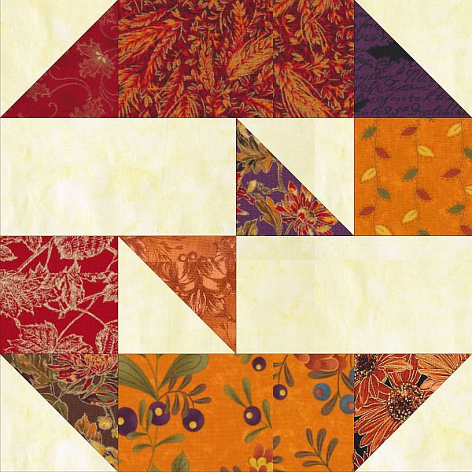 October Surprise Quilt Pattern in Two Sizes (digital Copy) - Etsy