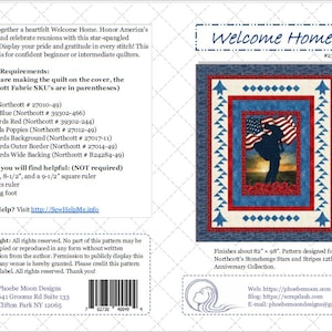 Welcome Home Patriotic Queen Quilt Pattern - Digital Download - Etsy