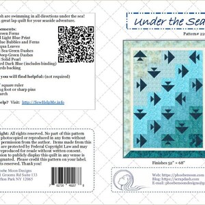 Under the Sea Lap Quilt Pattern (digital) - Etsy