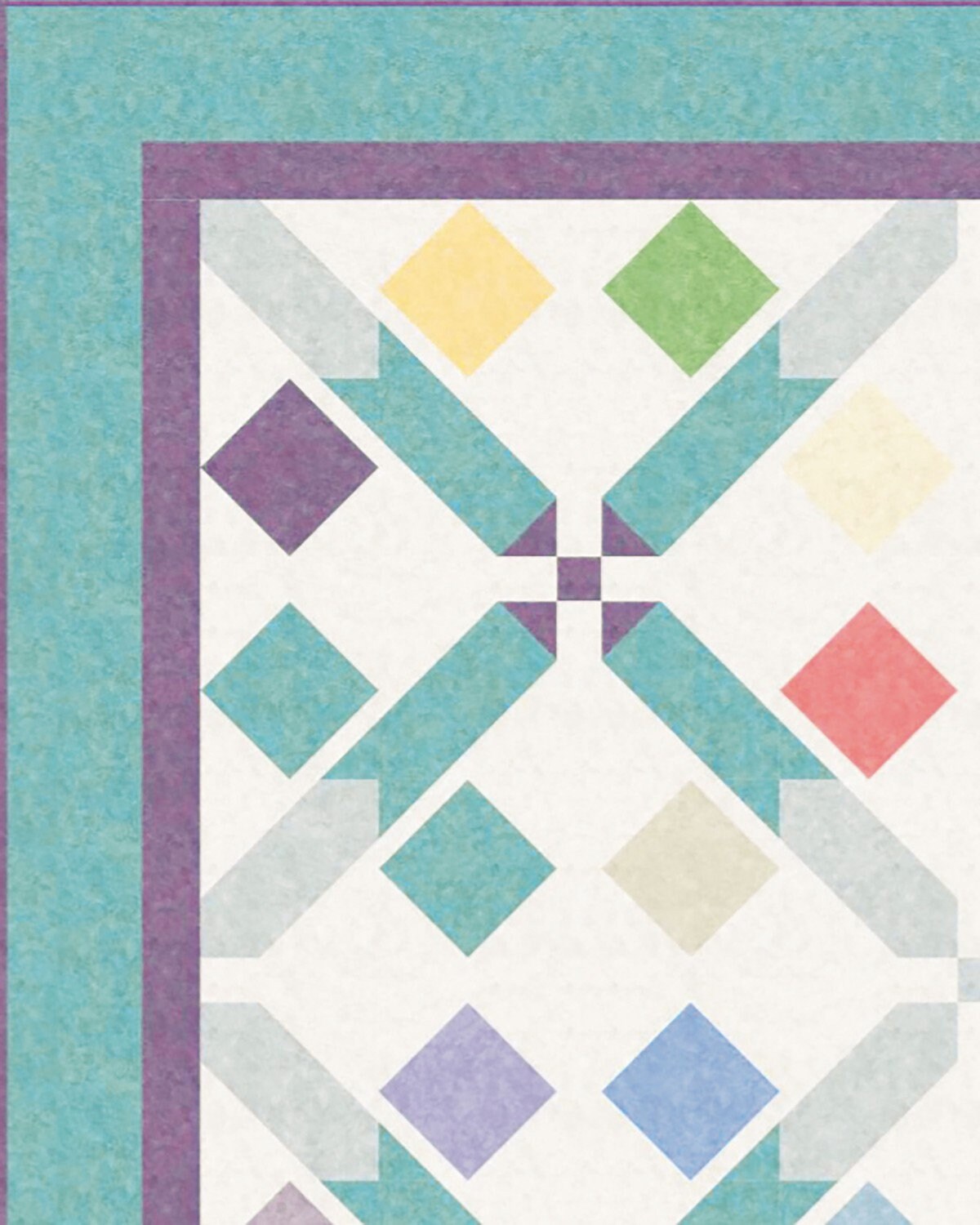 Bullseye Lap Quilt Pattern Designed for Flannel Charm Squares digital ...