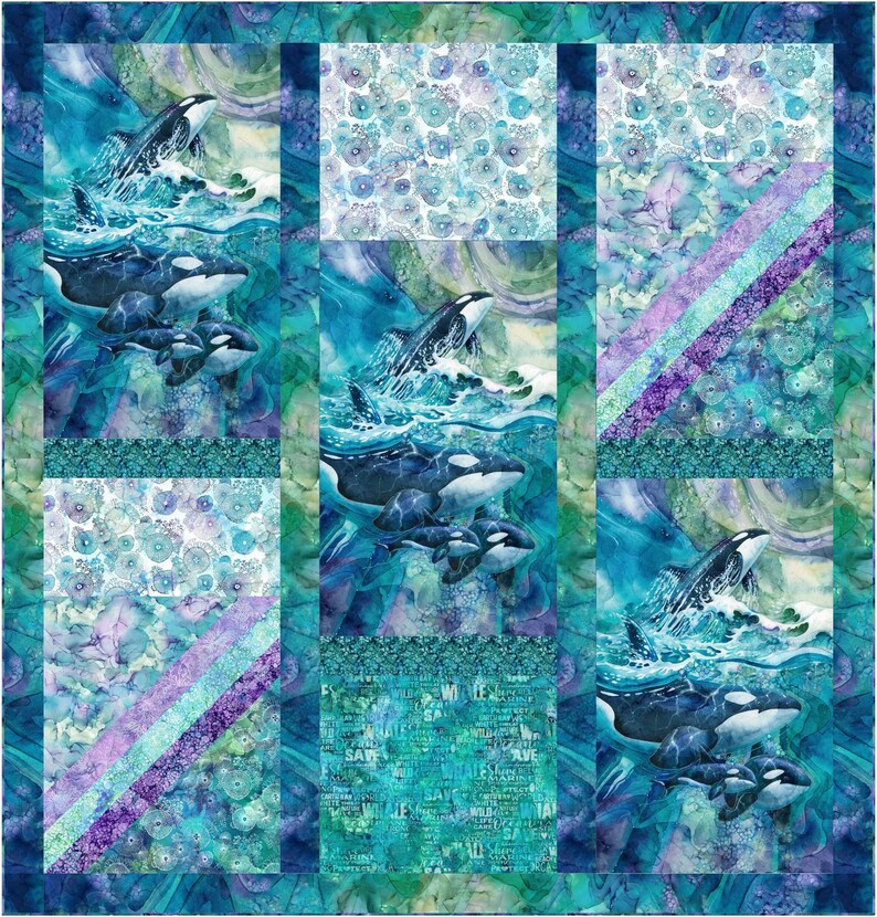 Save the Whales Queen Quilt Pattern (digital Pattern) - Etsy