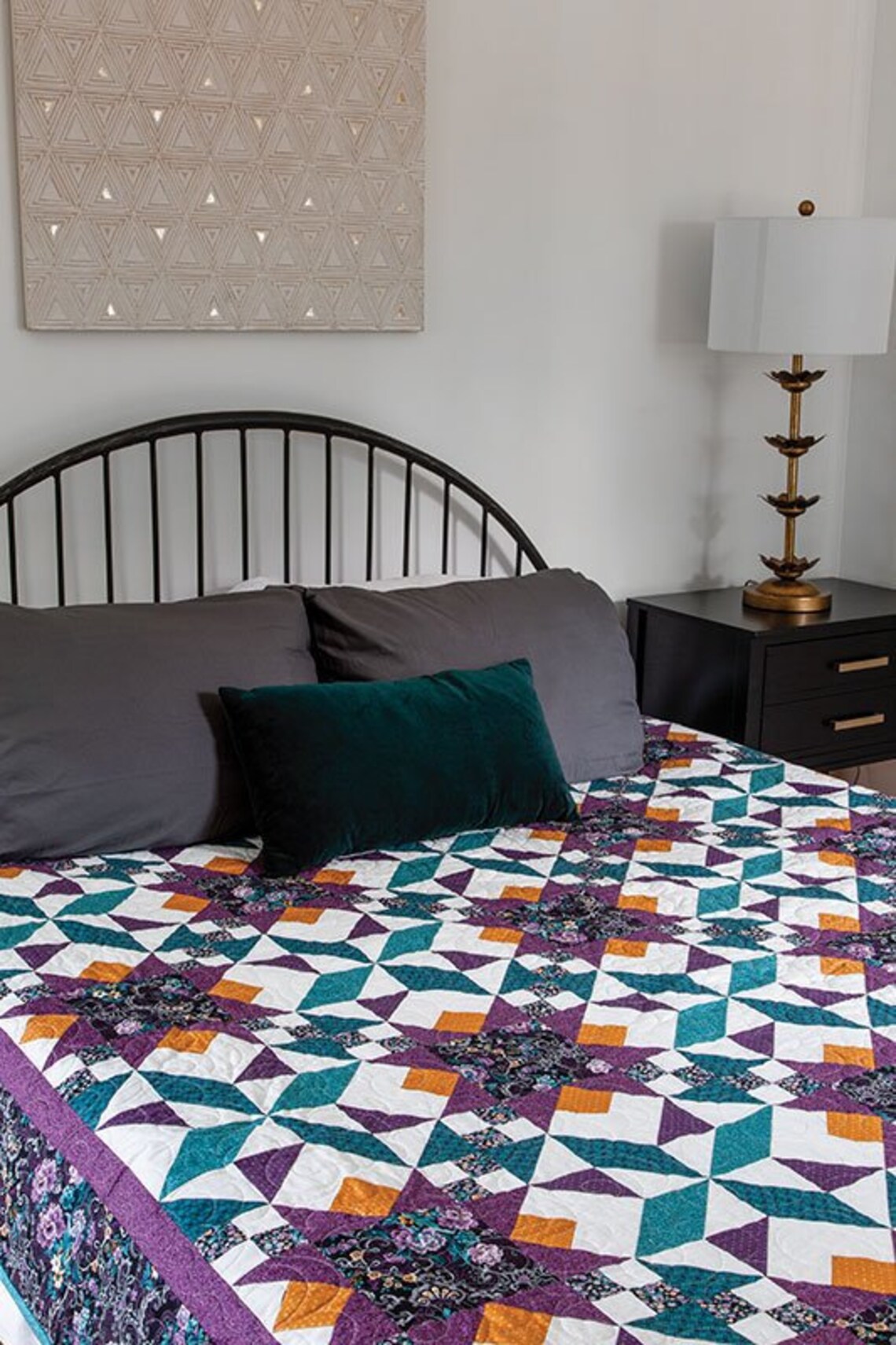 Midnight Gardens Queen Sized Quilt Pattern digital Pattern - Etsy