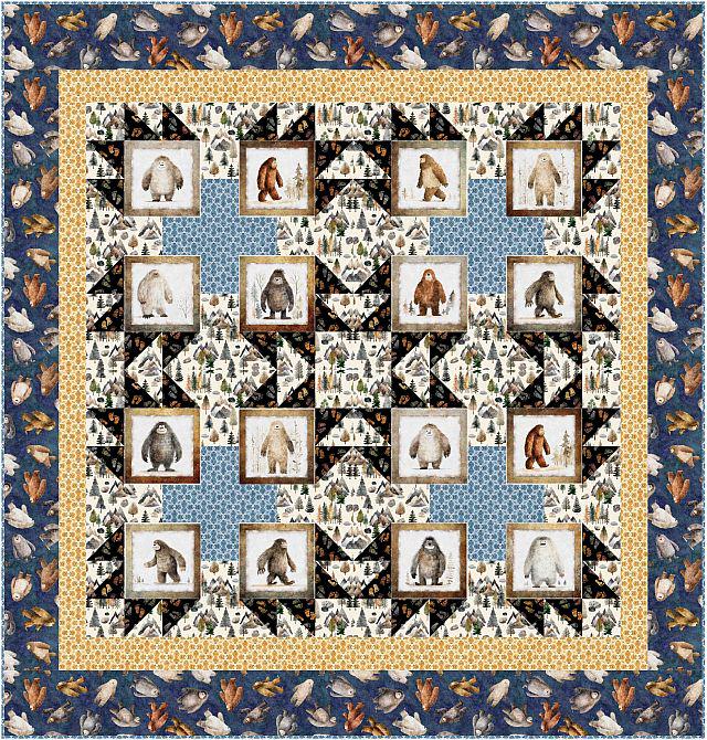 Smile, Bigfoot Quilt Pattern – Cozy Sasquatch Forest Theme, Fun Outdoor-inspired Design, Great ...