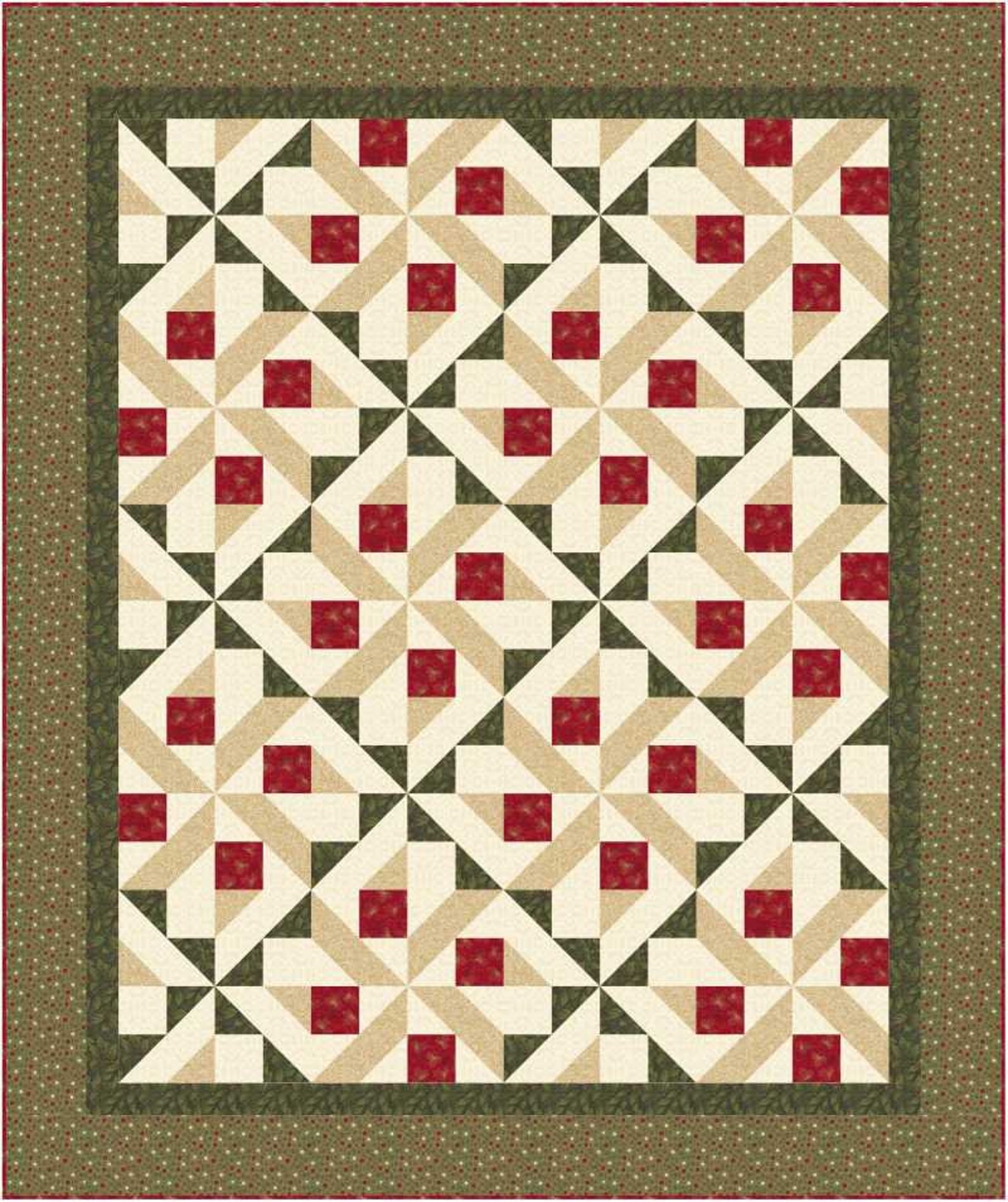 Carnation Duet Throw Quilt (digital Pattern) - Etsy
