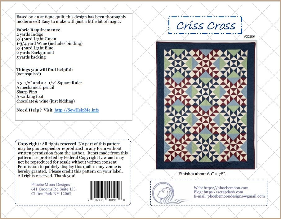Criss-cross Throw Quilt Pattern (digital Pattern) - Etsy
