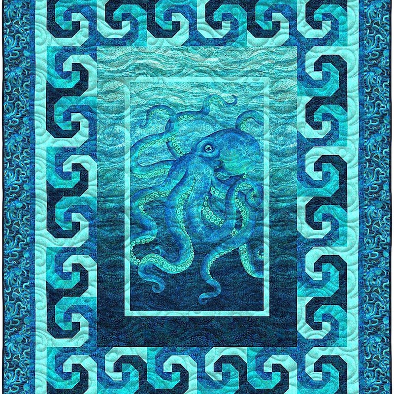 Quilt Pattern Ocean Panel - Etsy
