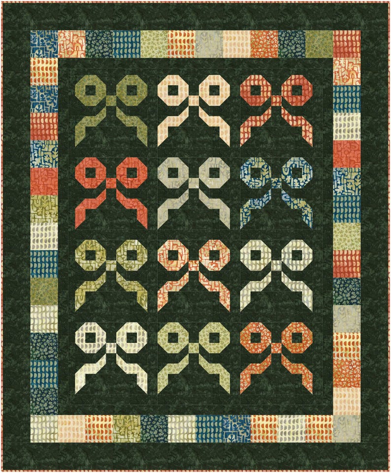 Buttons and Bows Baby Quilt Pattern – Folk Art Patchwork (PDF Download ...
