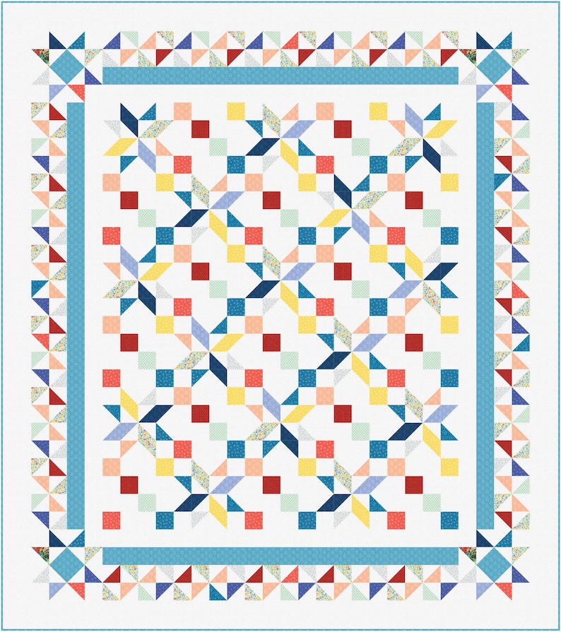 Fresh as a Daisy Quilt Pattern (physical Pattern) - Etsy