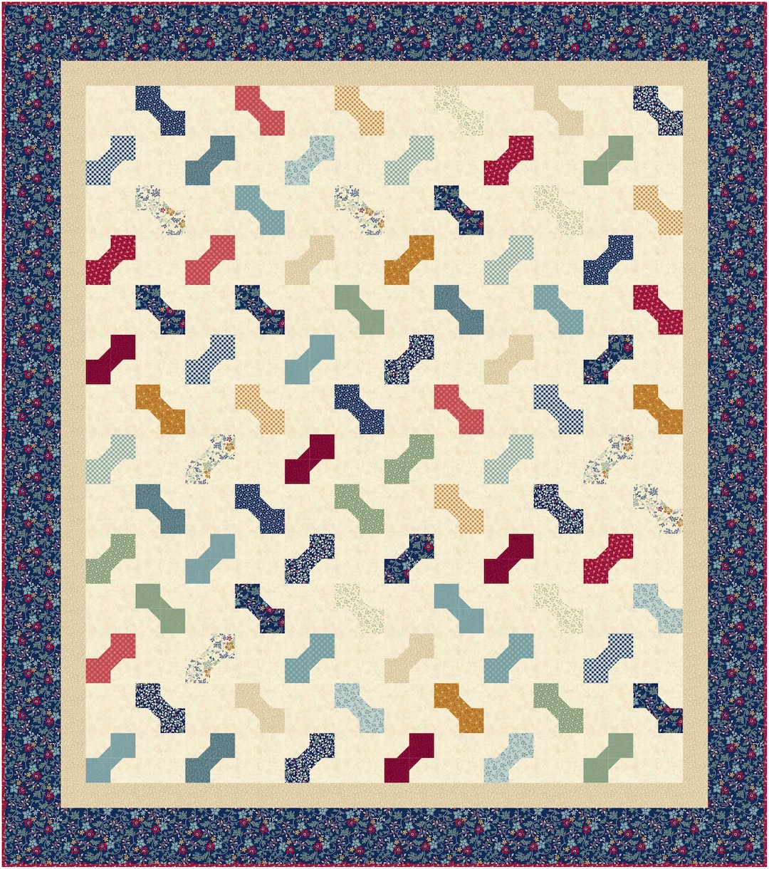Charming Wonder Throw Quilt Pattern (digital Pattern) - Etsy