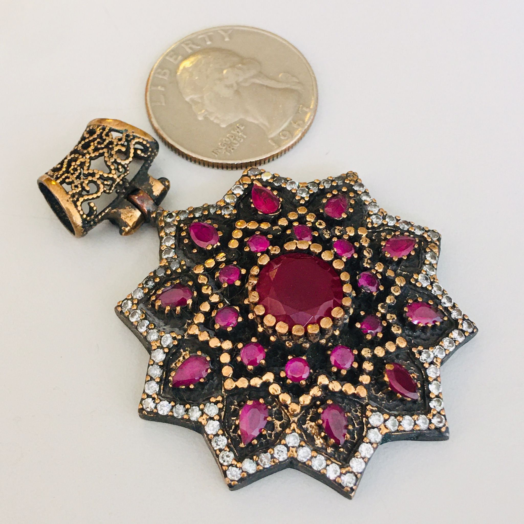 Turkish Authentic Traditional Wedding Party With Ruby & Zircon Stones ...