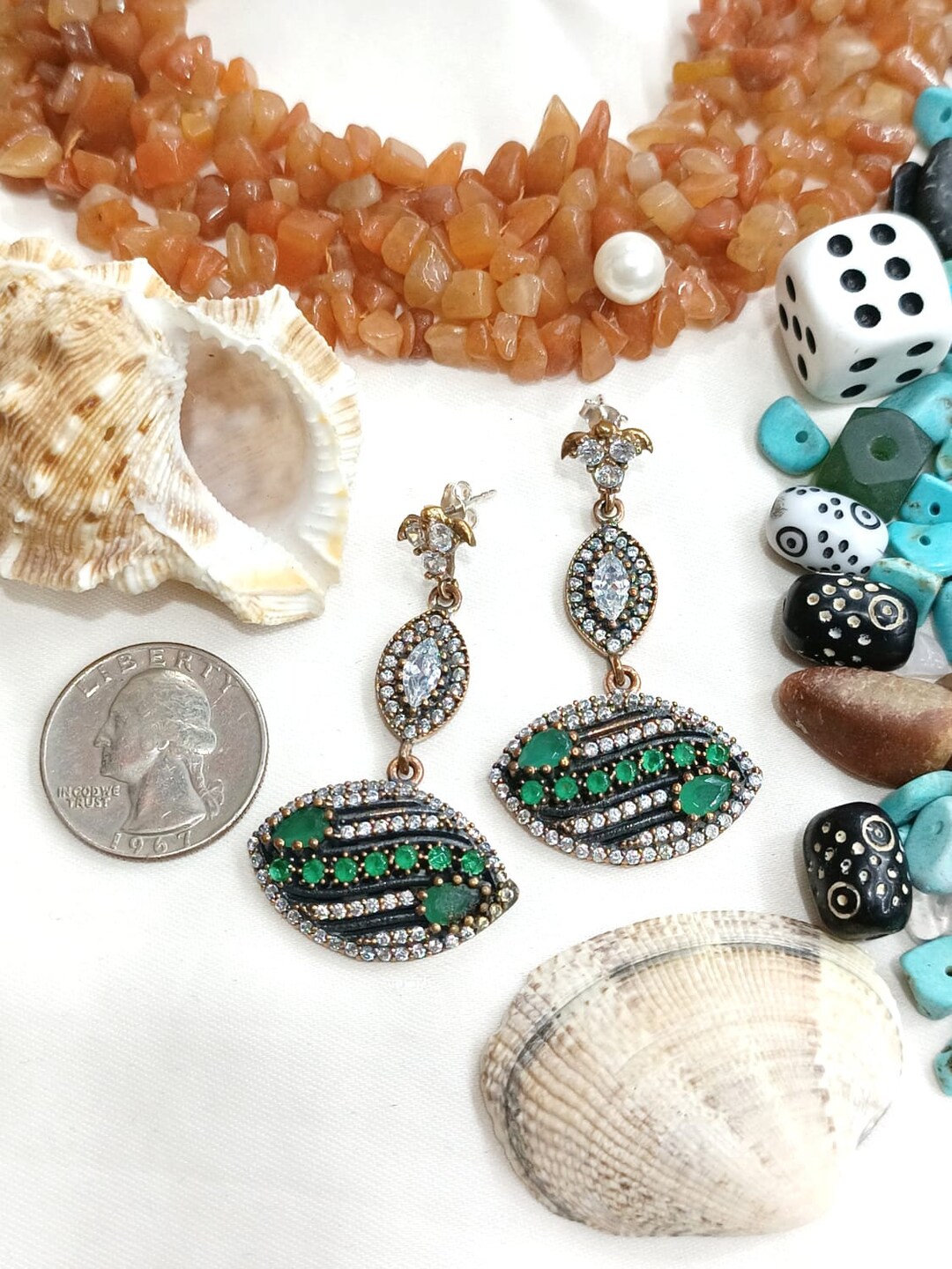 Turkish Authentic Traditional Wedding Party With Emerald & Zircon Stone ...