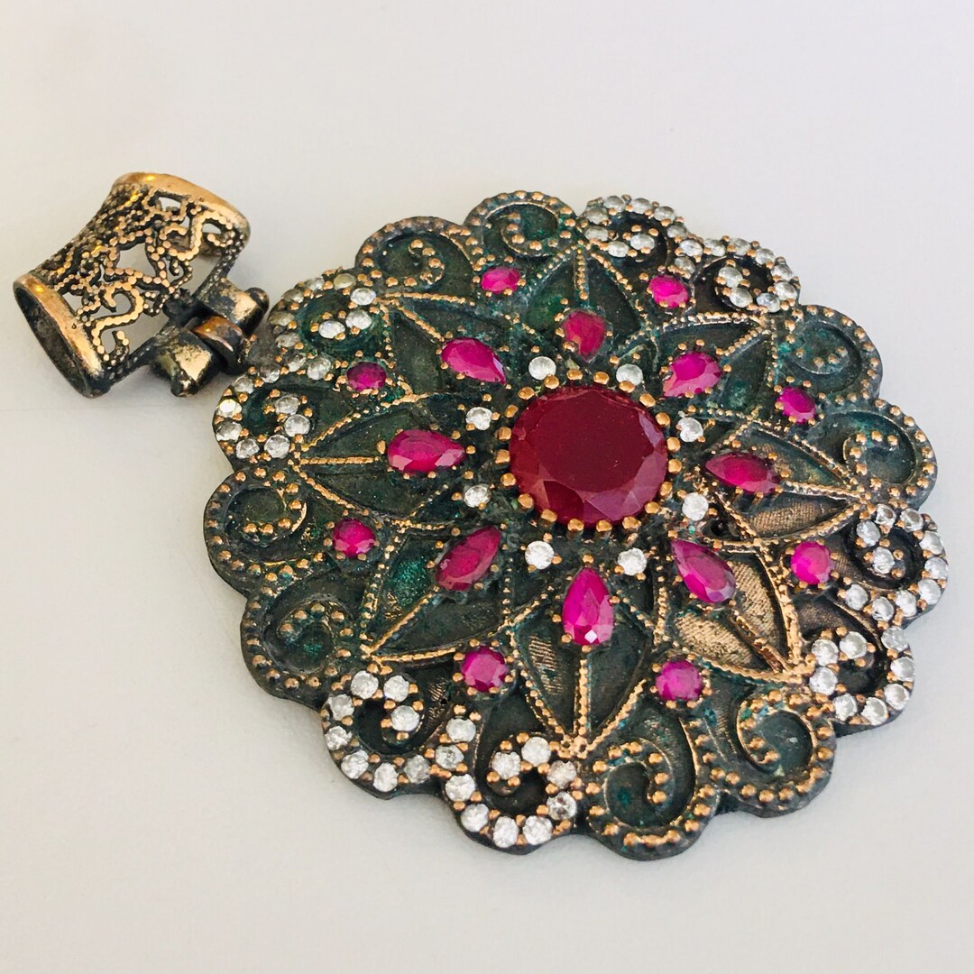 Turkish Authentic Traditional Wedding Party With Ruby & Zircon Stones ...