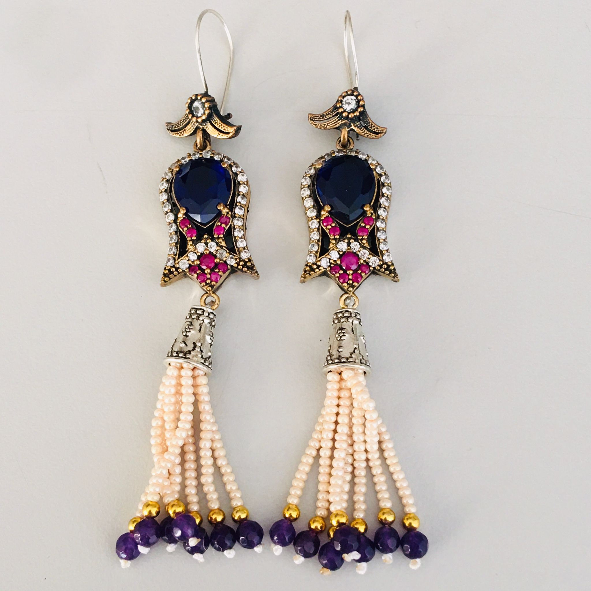 Turkish Authentic Traditional Wedding Party Ruby-neelam & Zircon and ...