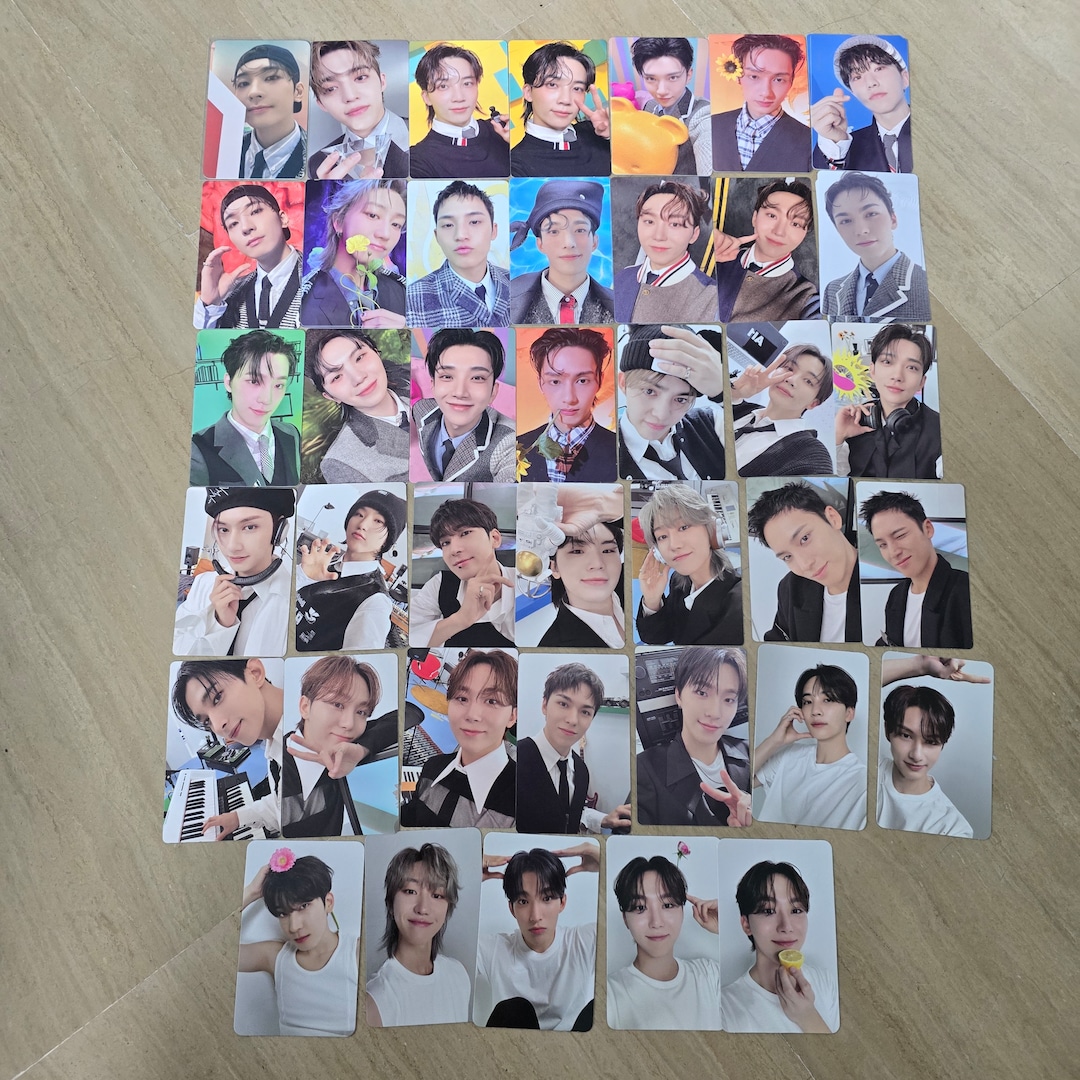 Official SEVENTEEN Photocards PC Kpop 17 is Right Here the Best (carat/dear Version Available ...