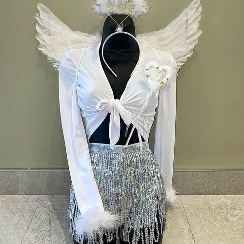 White Angel Costume Angel Costume Halloween Outfit - Etsy