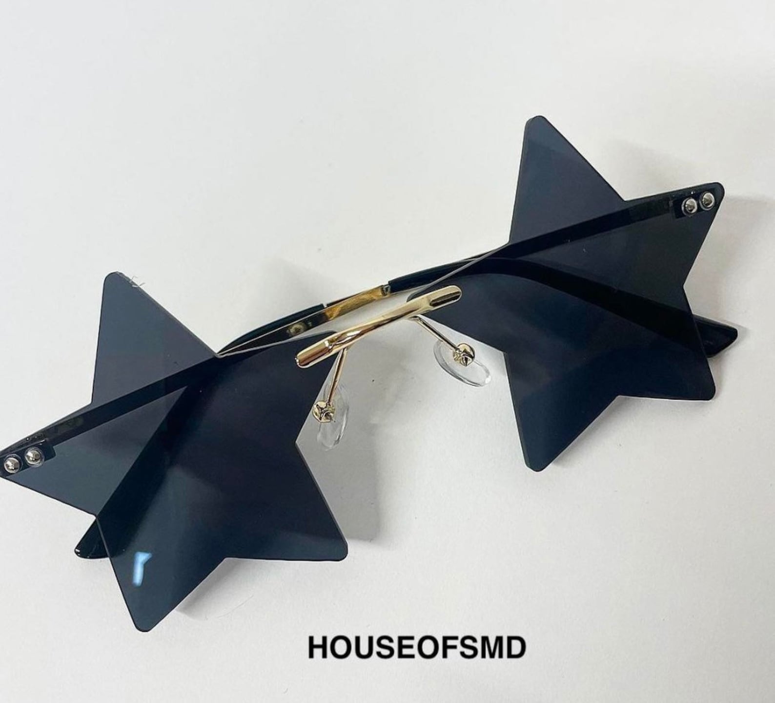 Black Sunglasses Star Glasses Star Sunglasses Funky - Etsy