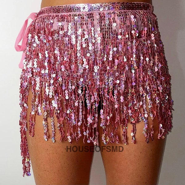 Sequin Tassel Skirt - Etsy