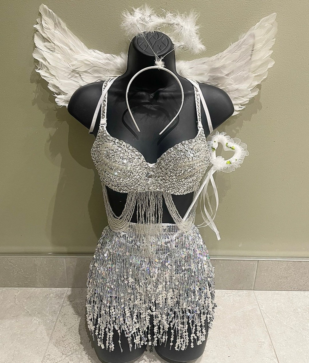 Angel Costume Halloween Costume, Angel Wings, Angel Outfit, Halloween ...