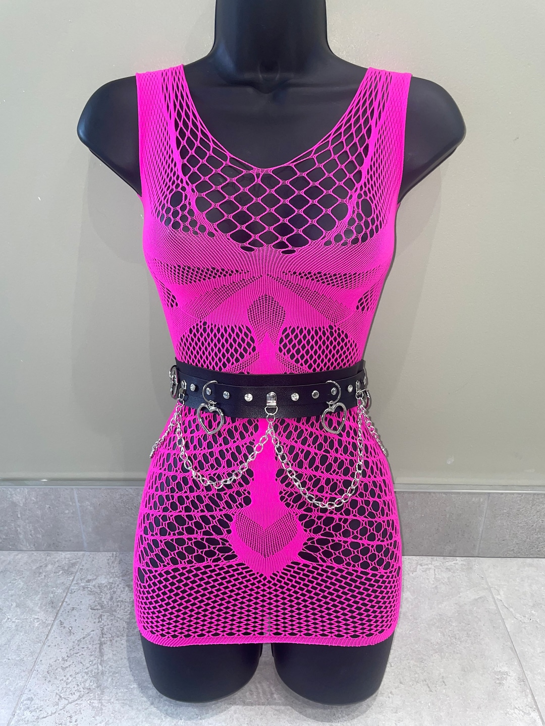Pink Fishnet Dress Festival Dress Festival Fishnet Dress - Etsy