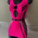 Neon Pink Fishnet Dress Mesh Dress Festival Dress Rave - Etsy