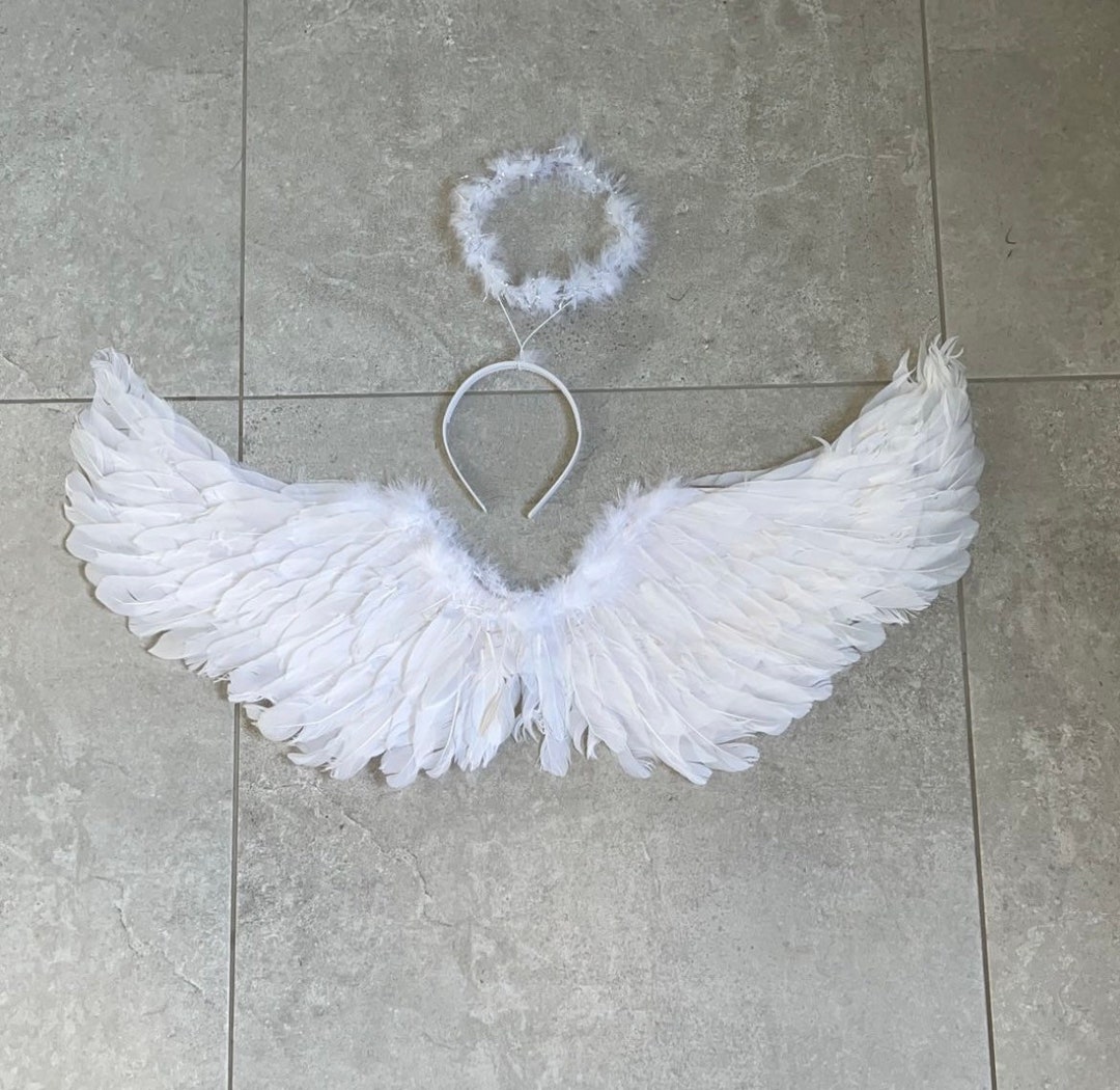 White Angel Wings White Halloween Wings Angel Wings - Etsy
