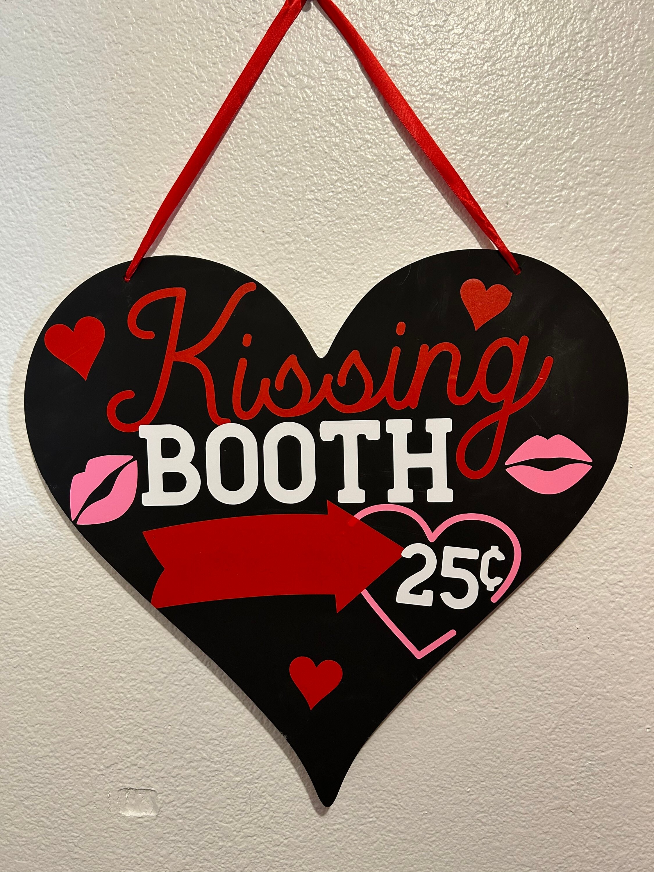 Kissing Booth Wooden Heart - Etsy