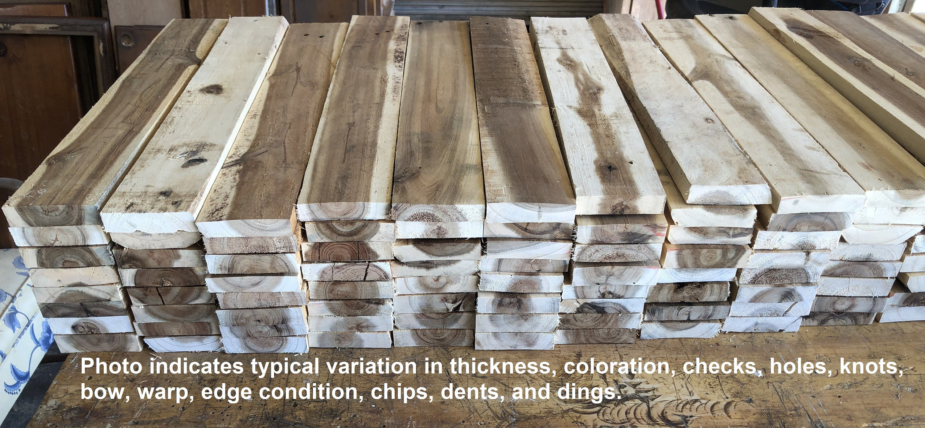 Reclaimed Wood Planks Poplar Heartwood Eight (8) Boards 18.5" Long ...