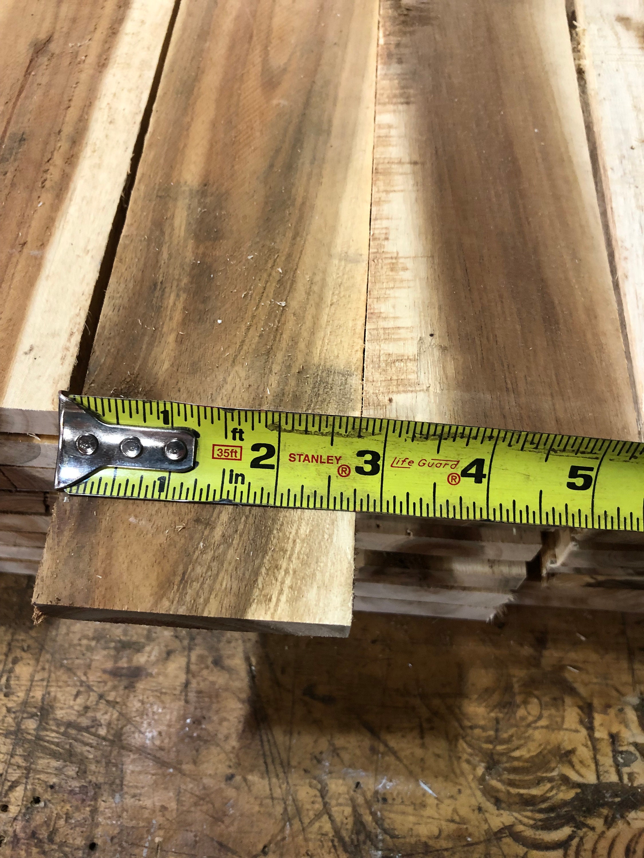 Reclaimed Wood Planks Poplar Heartwood Eight (8) Boards 18.5" Long ...