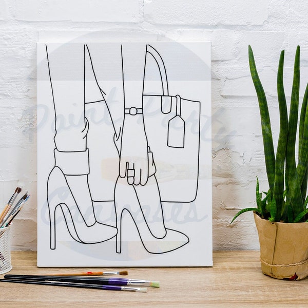 High Heels Canvas - Etsy