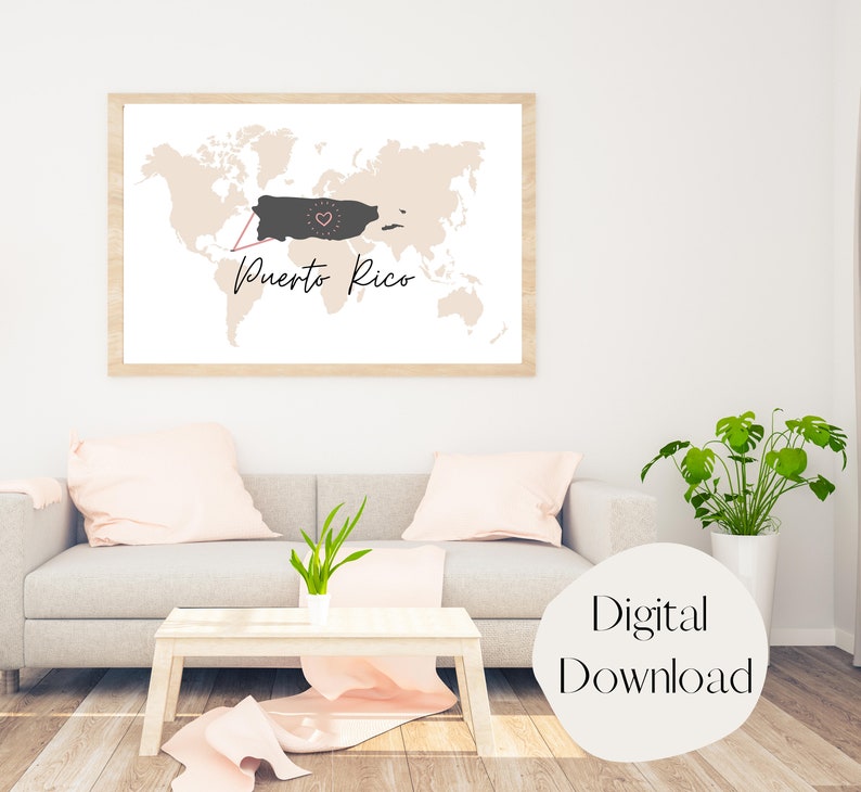 Digital Art Puerto Rico in the World - Etsy