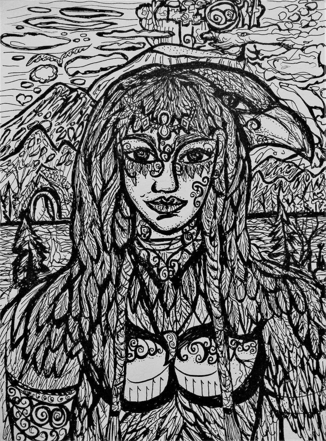 Freyja and Her Magical Falcon Cloak - Etsy