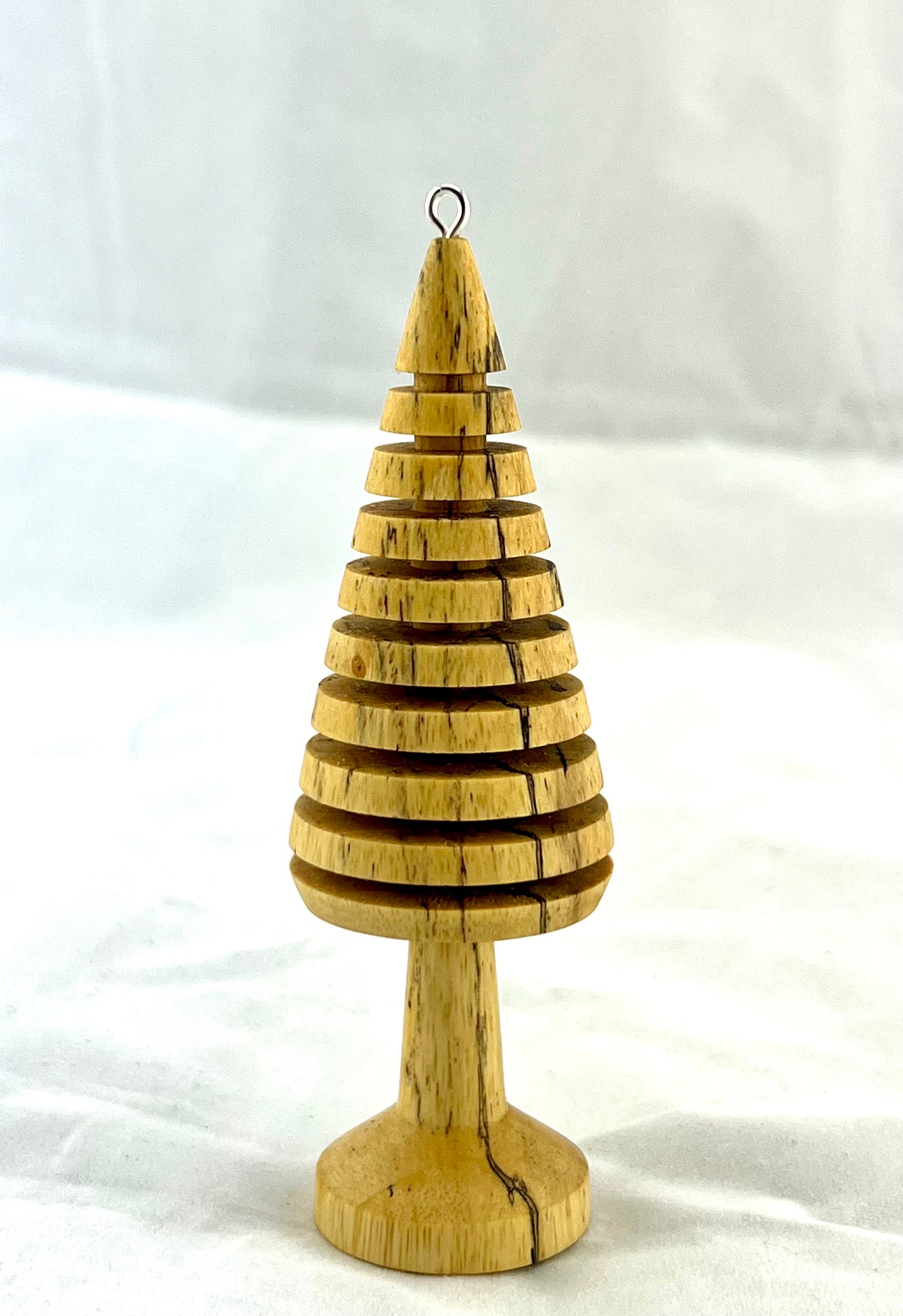 Spalted Tamarind Wood Christmas Tree Ornament: a TREE for YOUR TREE - Etsy