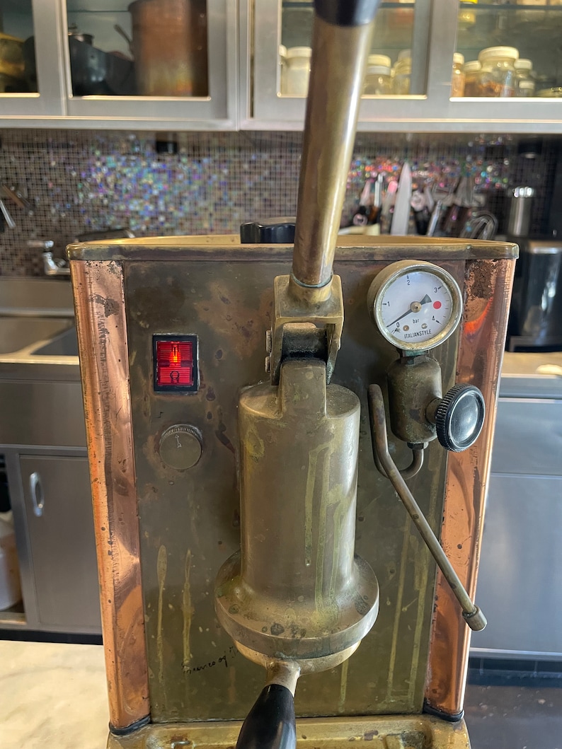 Enrico Italian Copper Espresso Machine CE-12 - Etsy