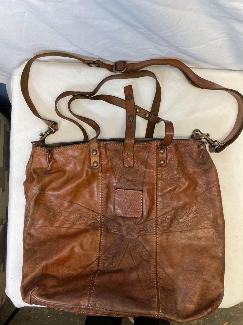 Campomaggi Leather Travel Bag Brown Cowhide Leather - Etsy