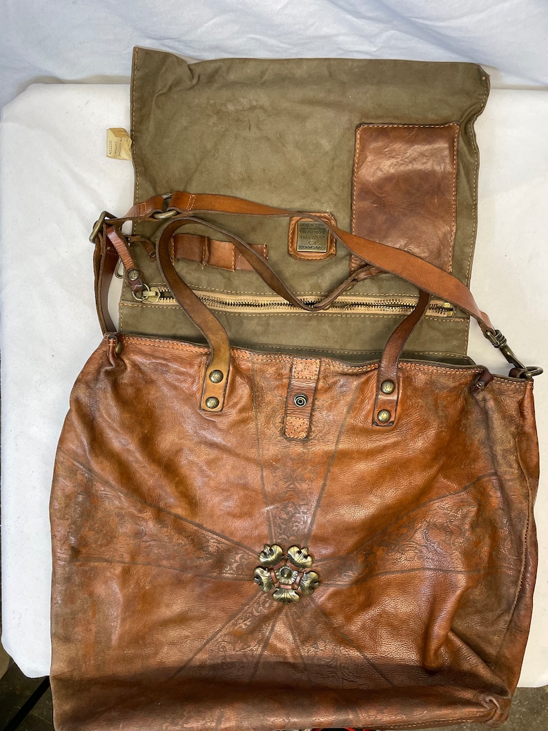 Campomaggi Leather Travel Bag Brown Cowhide Leather - Etsy