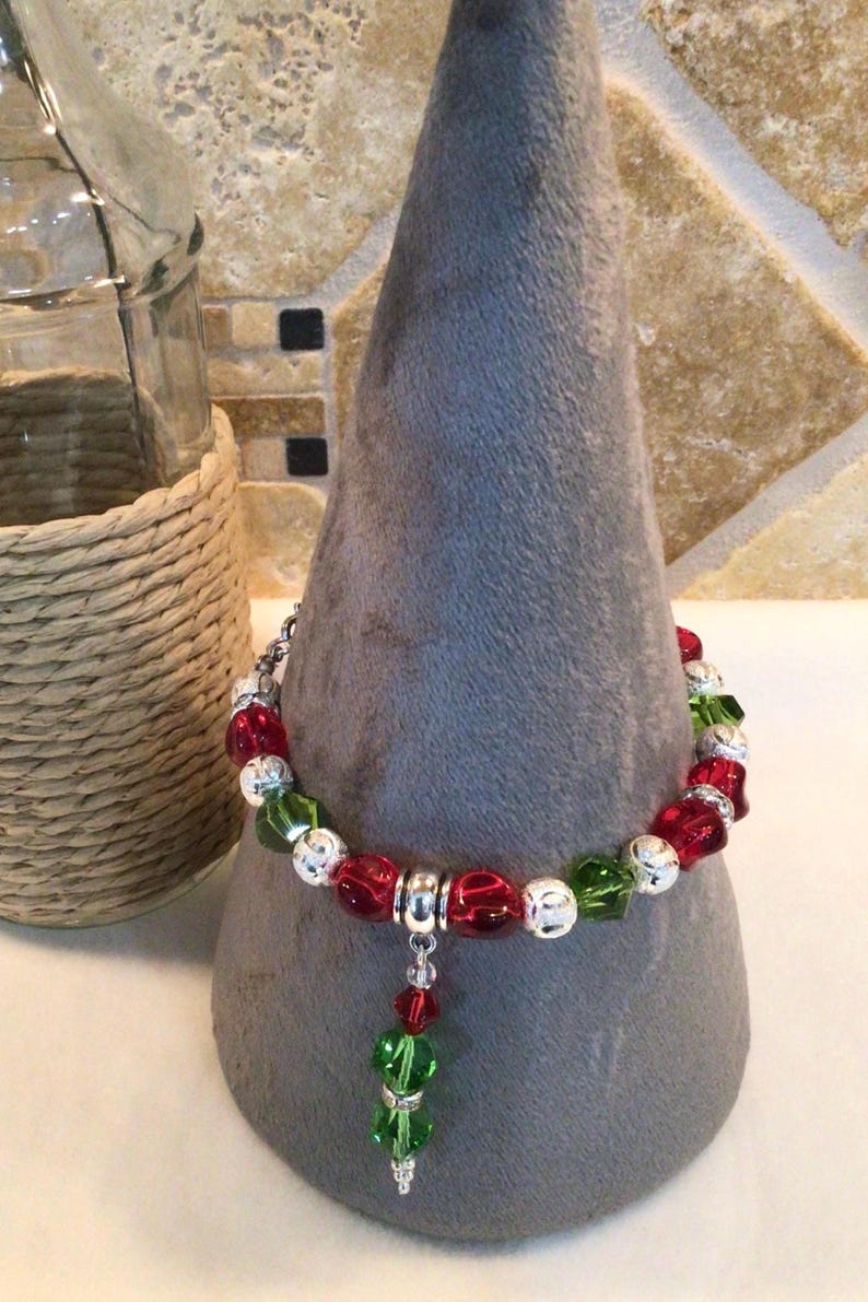 Christmas “grinch” Bracelet - Etsy