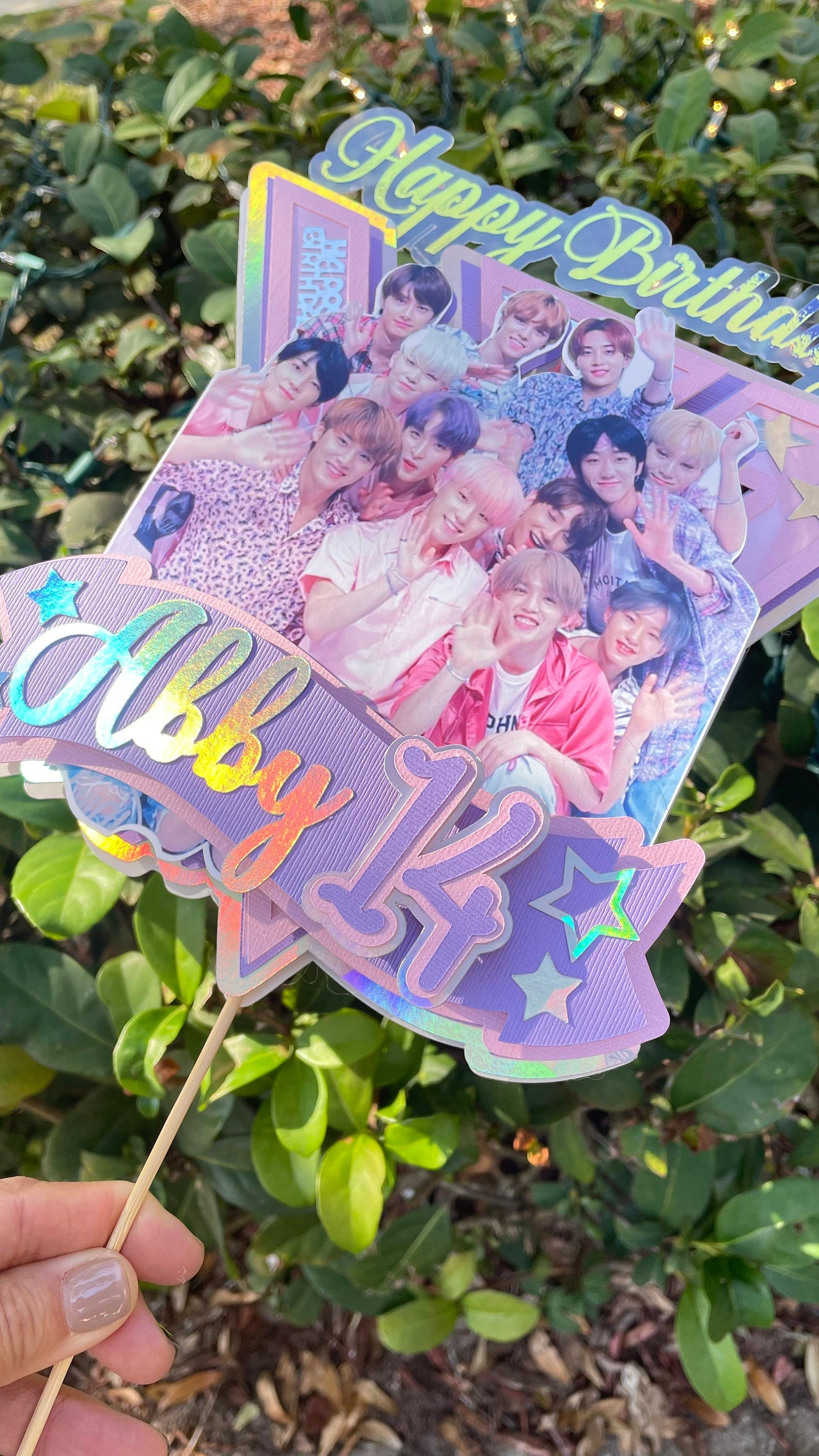 Seventeen Cake Topper Cake Topper Pop Topper - Etsy