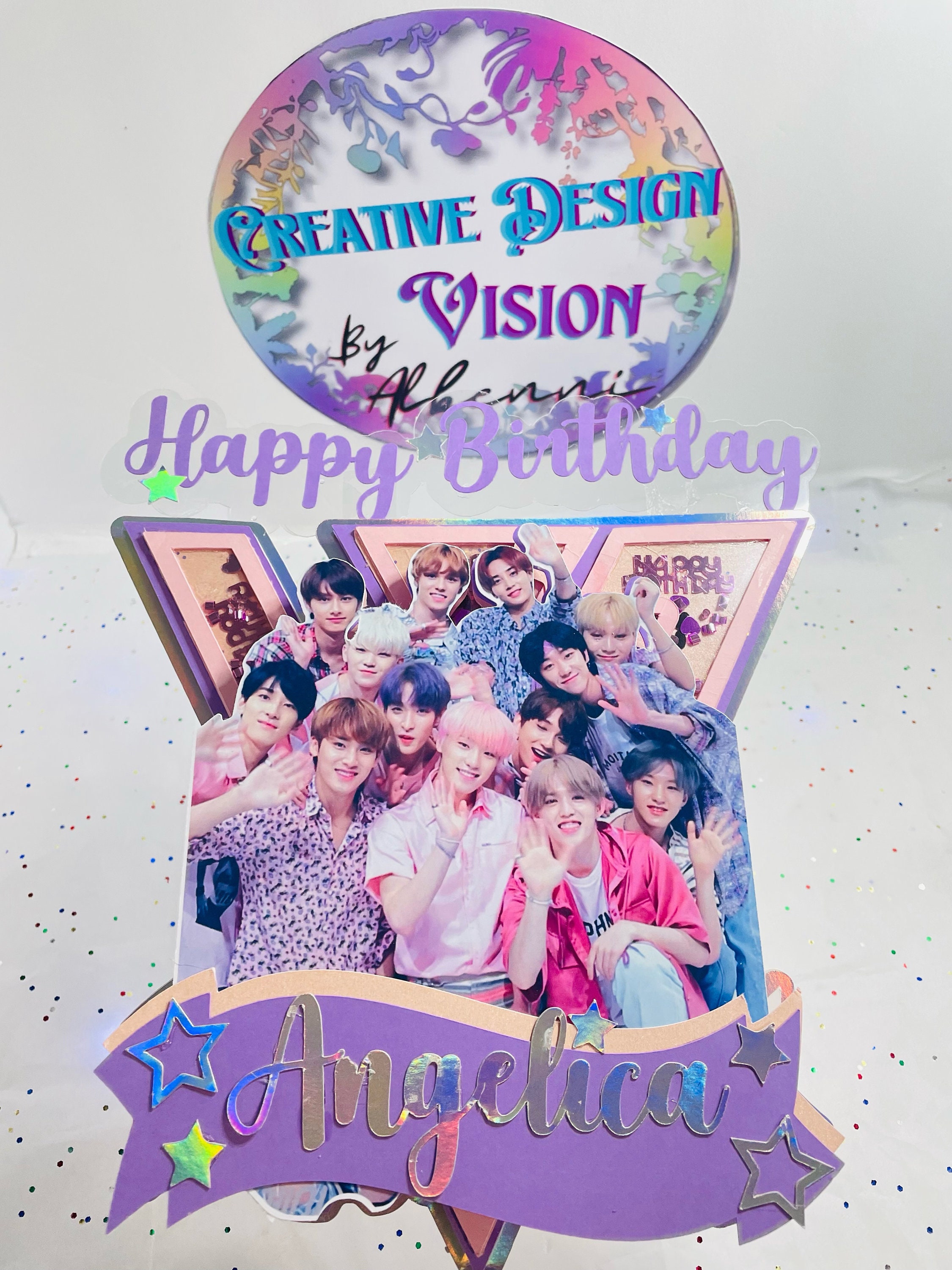 Seventeen Cake Topper Cake Topper Pop Topper - Etsy