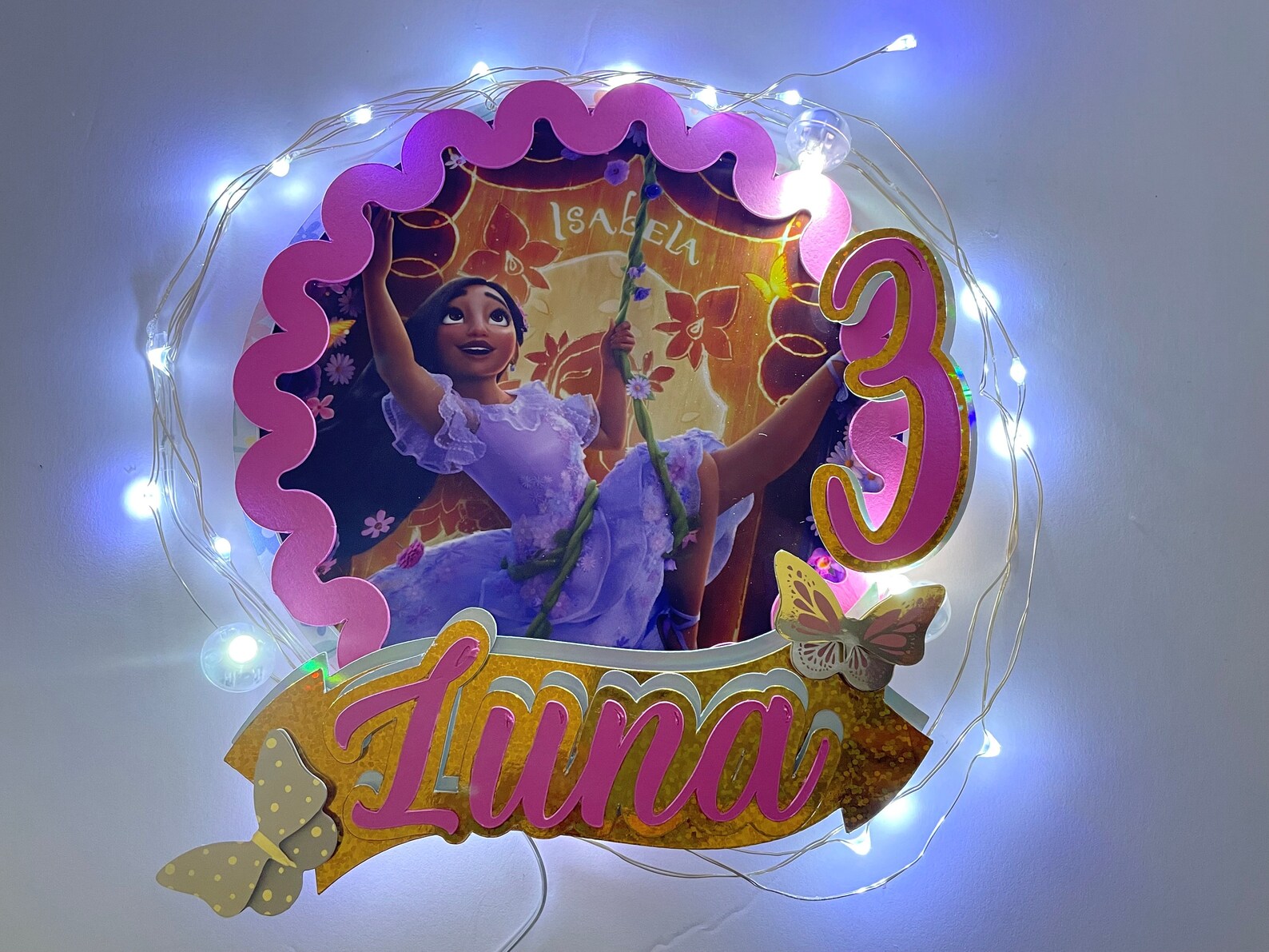 Cake Topper Isabella Encanto Isabella Flores Cake Topper - Etsy España