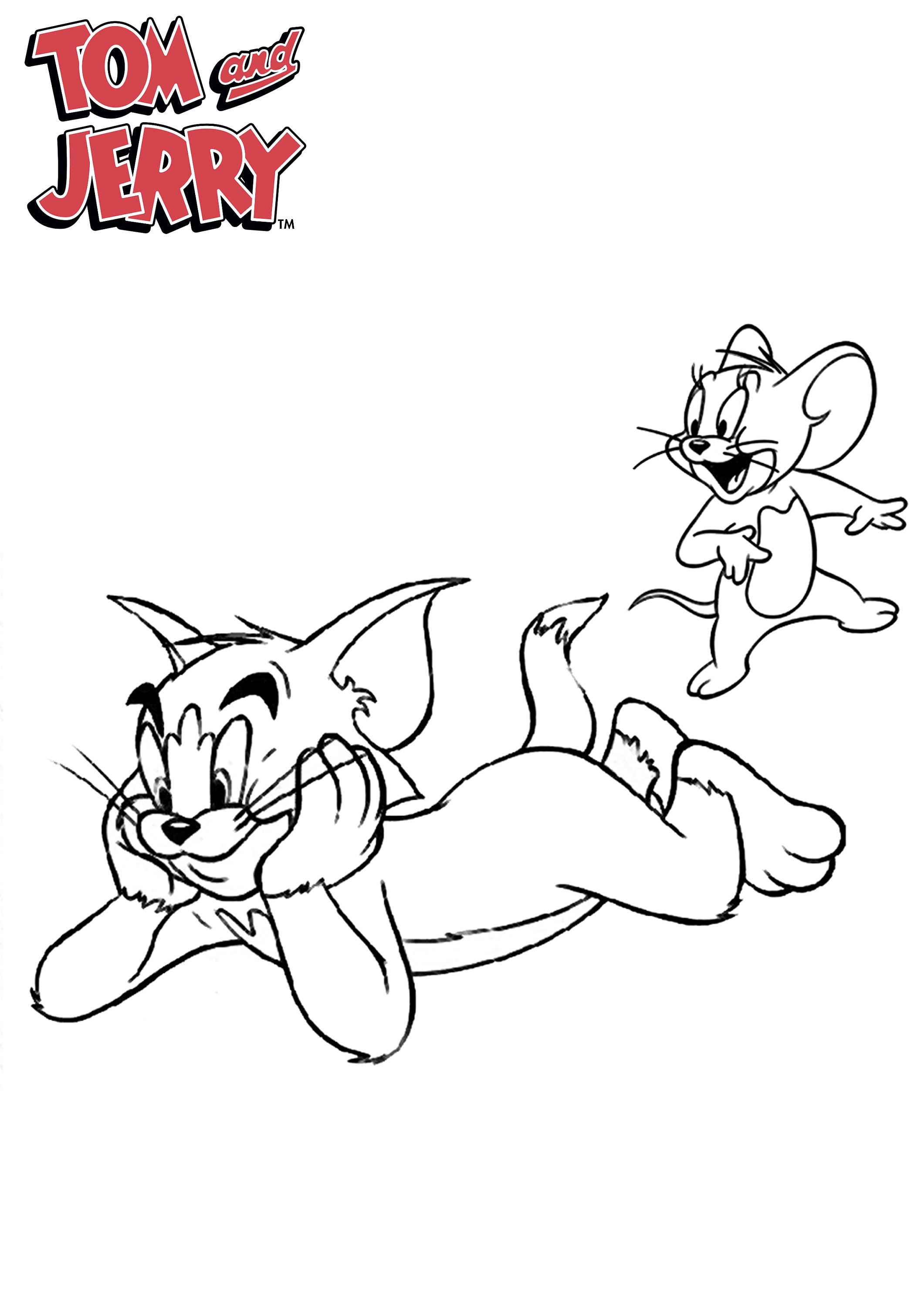 Tom and Jerry Colouring Page (Instant Download) - Etsy