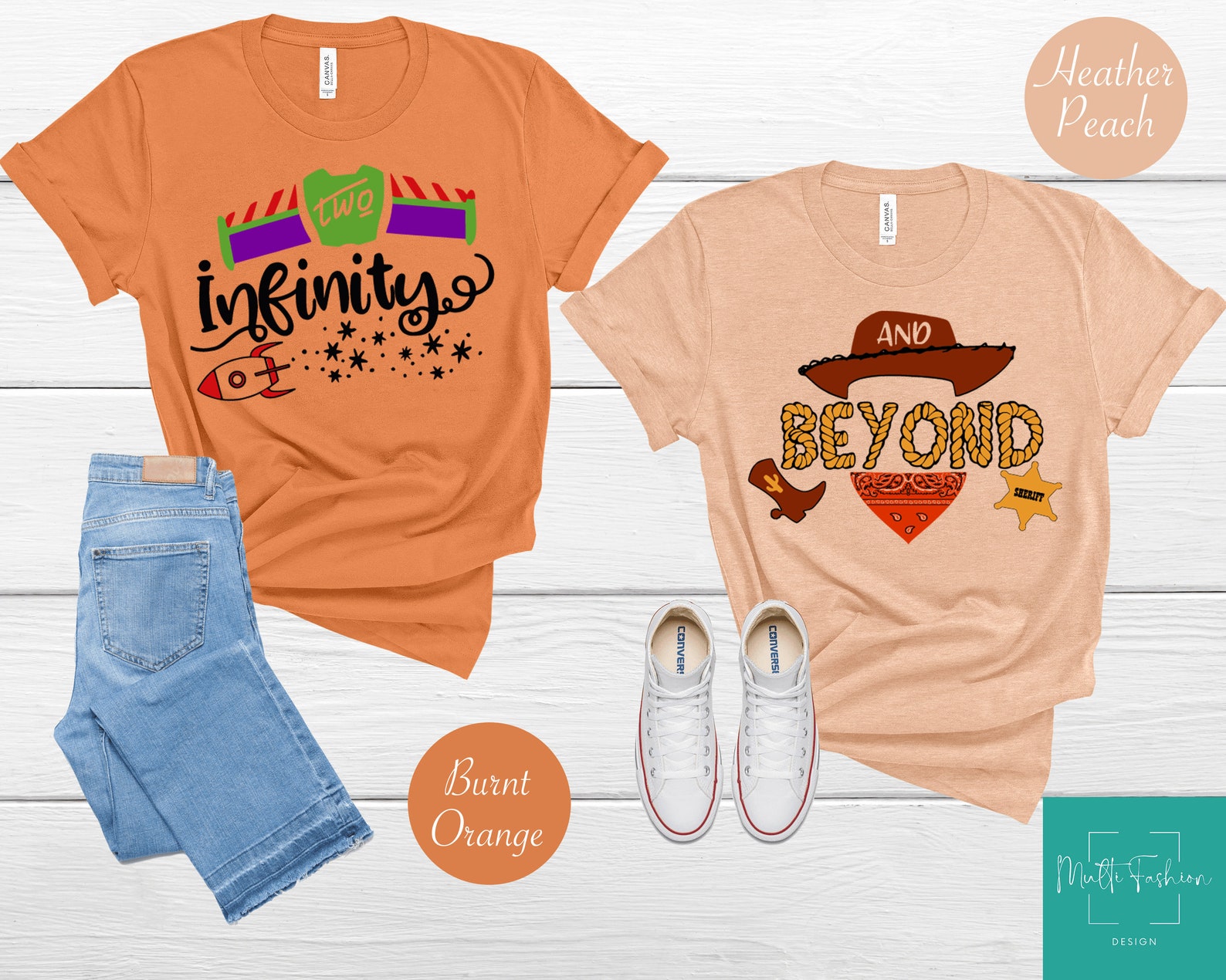 TWO INFINITY SHIRT Two Infinity and Beyond Couple Matching - Etsy