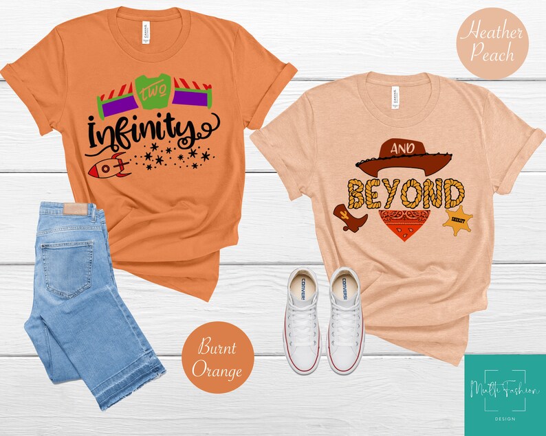 TWO INFINITY SHIRT Two Infinity and Beyond Couple Matching - Etsy