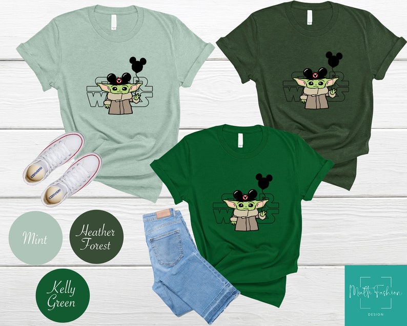 Star Wars Shirt, Baby Yoda Shirt, Star Wars Disney Shirt, Mickey ...