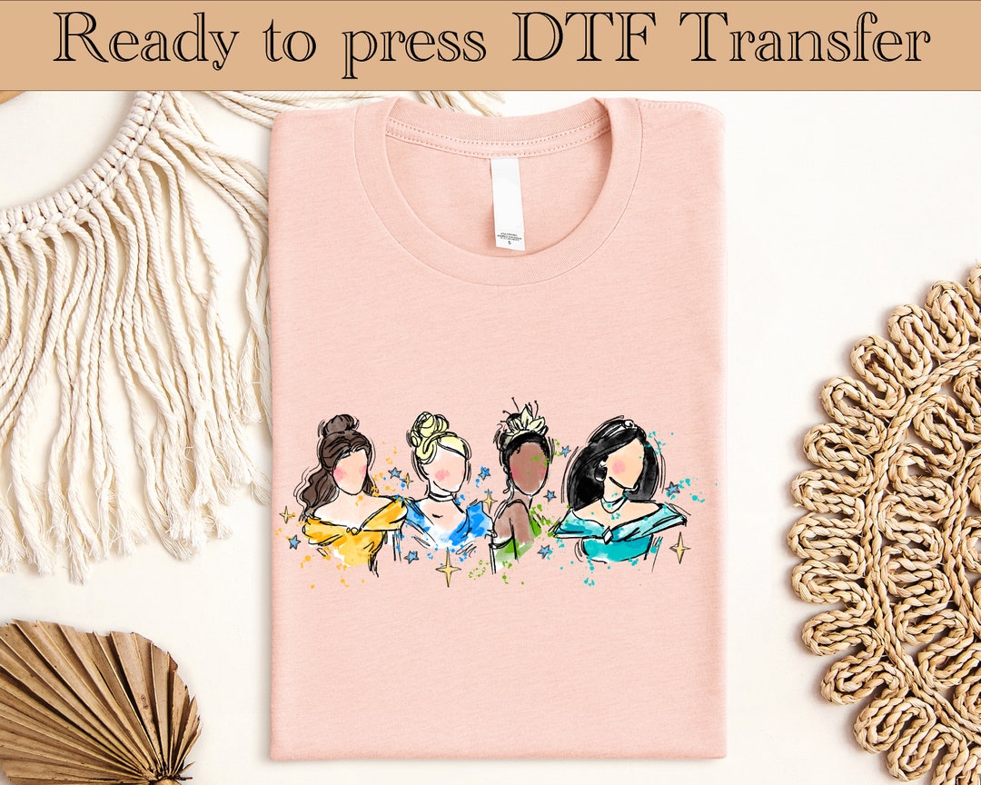 Princess Ready to Press,disney Heat Transfer,disney Princes Transfer ...
