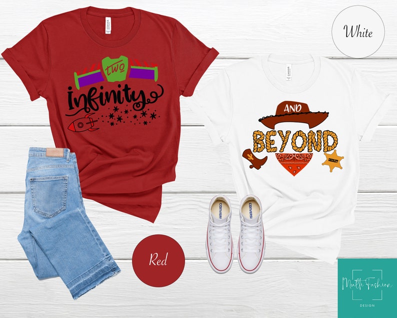 TWO INFINITY SHIRT Two Infinity and Beyond Couple Matching - Etsy