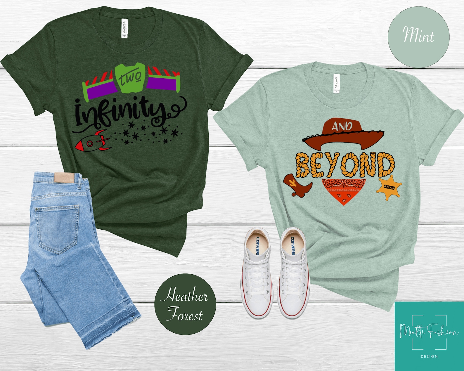 TWO INFINITY SHIRT Two Infinity and Beyond Couple Matching | Etsy