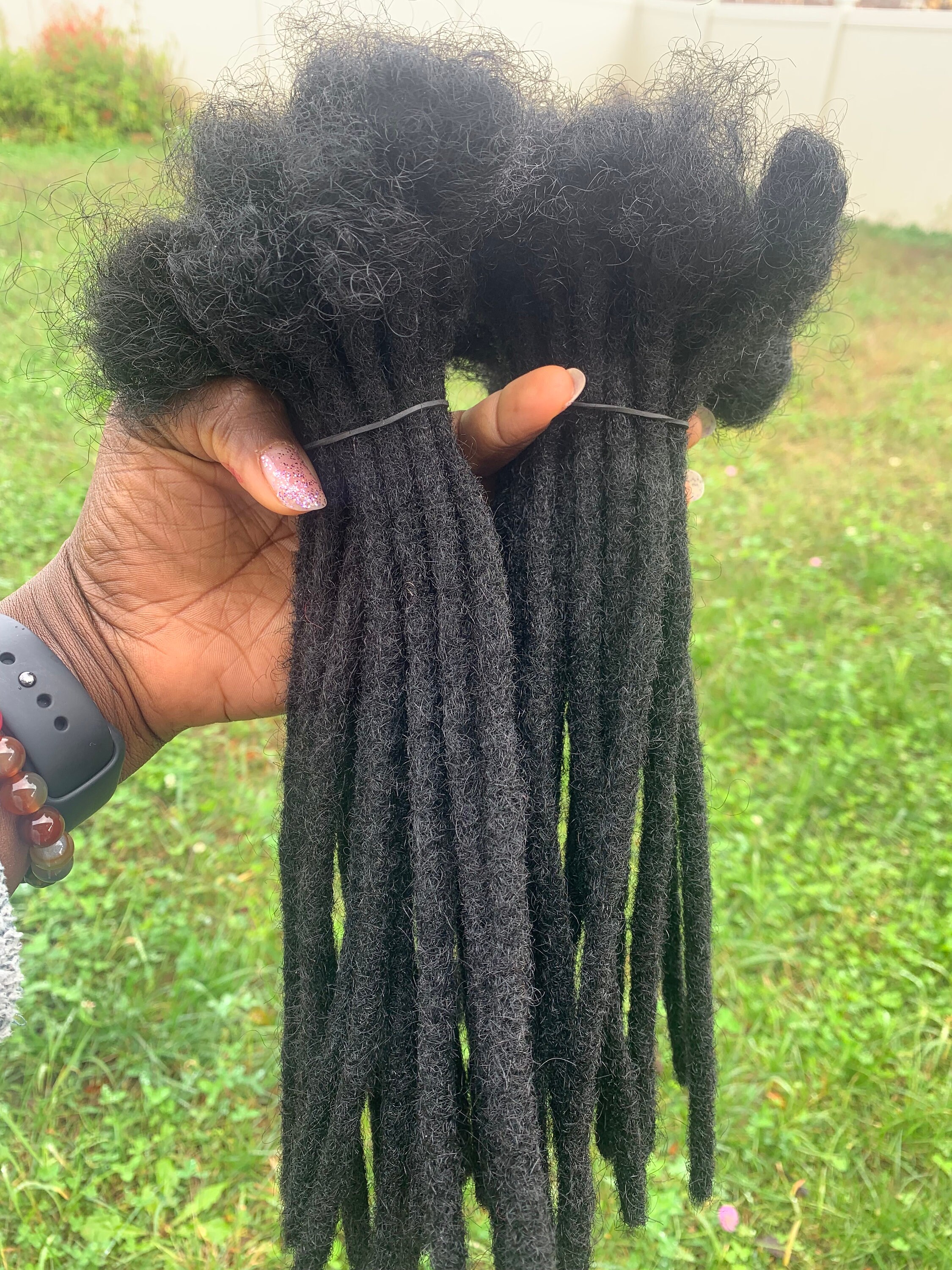 100% Human Hair Dreadlocks Extensions Handmade, Dreadloc, Human Hair ...