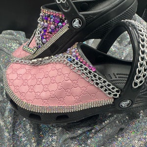 Adult-diamonds & Pearls-custom Embellished Crocs 100% Customizable - Etsy