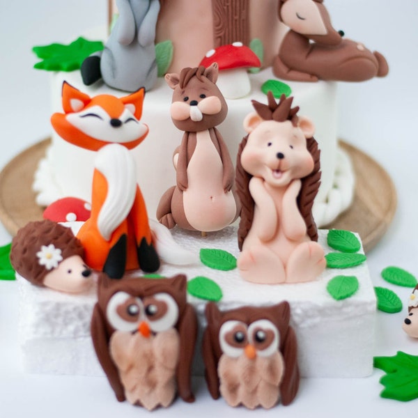 Forest Theme Cake Decorations - Etsy