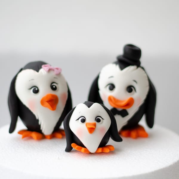 Penguin Cake Topper - Etsy